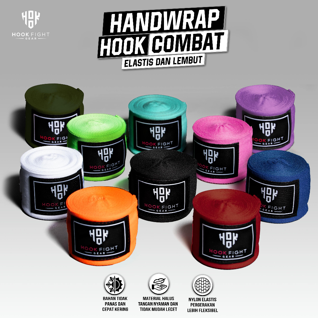 Jual Handwrap Muay Thai Hook Fight Gear, Hand Wrap Boxing Hook ...