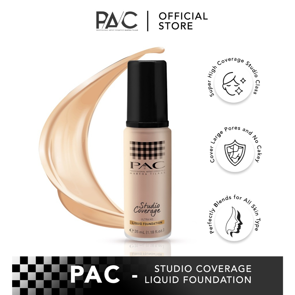 Jual PAC Studio Coverage Liquid Foundation | Shopee Indonesia