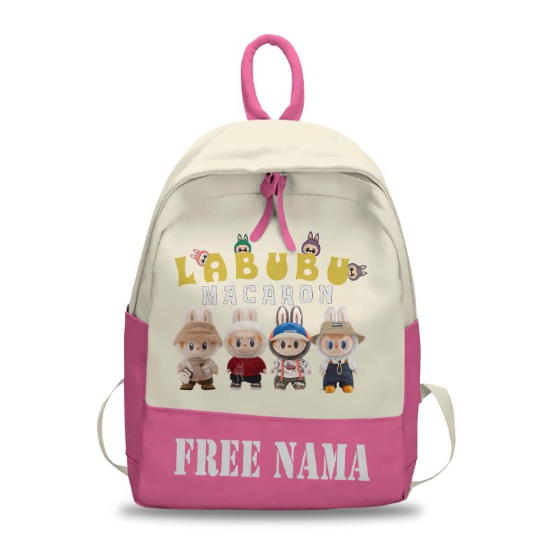 Jual TAS RANSEL SEKOLAH ANAK PAUD TK SD KARAKTER MOTIF LABUBU BONEKA VIRAL BACKPACK FASHION ...