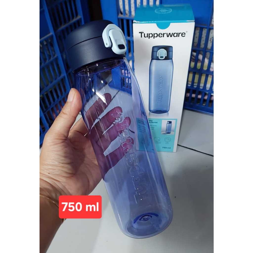 Jual TUPPERWARE Botol Bening H2GO with Easy Open Cover 750 ml | Shopee Indonesia