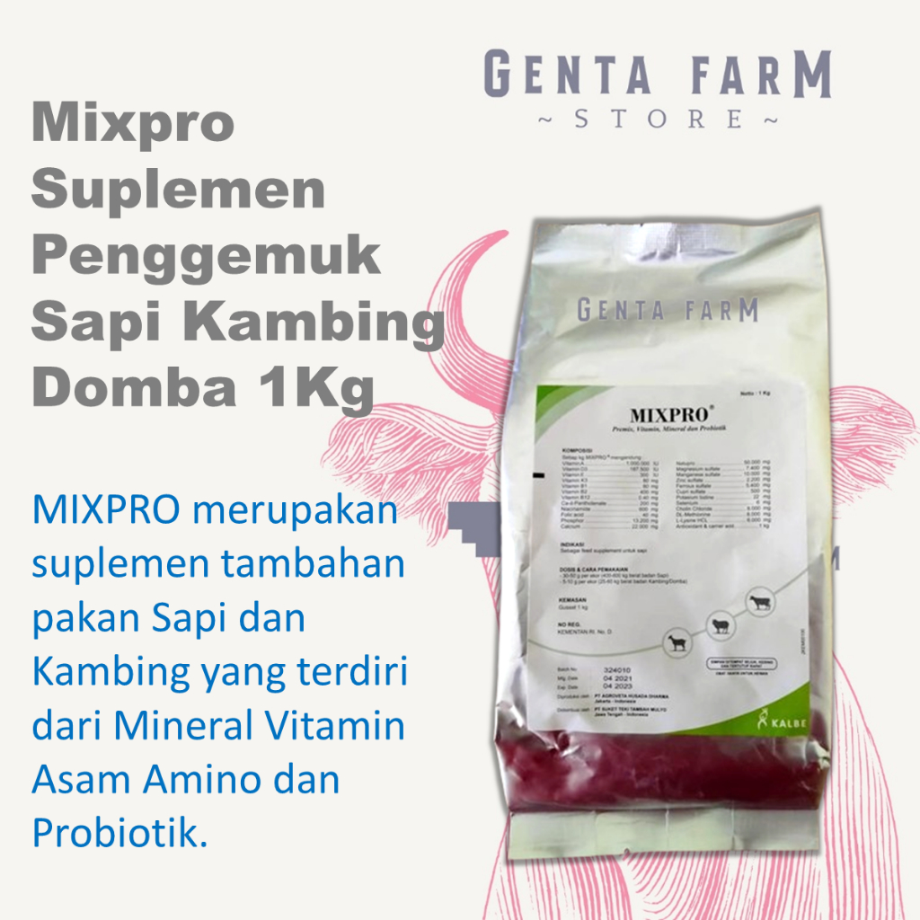 Jual Mixpro Suplemen Penggemuk Sapi Kambing Domba 1Kg | Shopee Indonesia