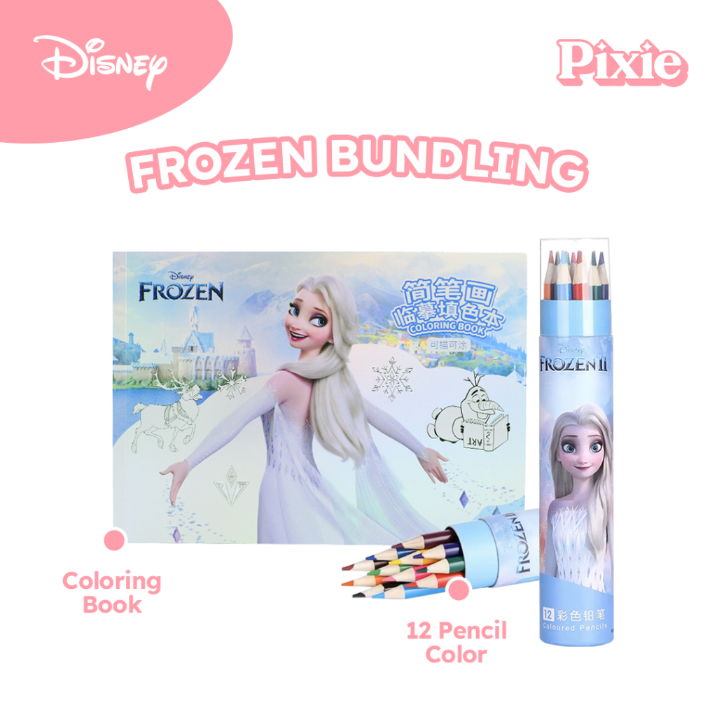 Jual PIXIE X DISNEY | Set Kids Activities Frozen Edition | Coloring ...
