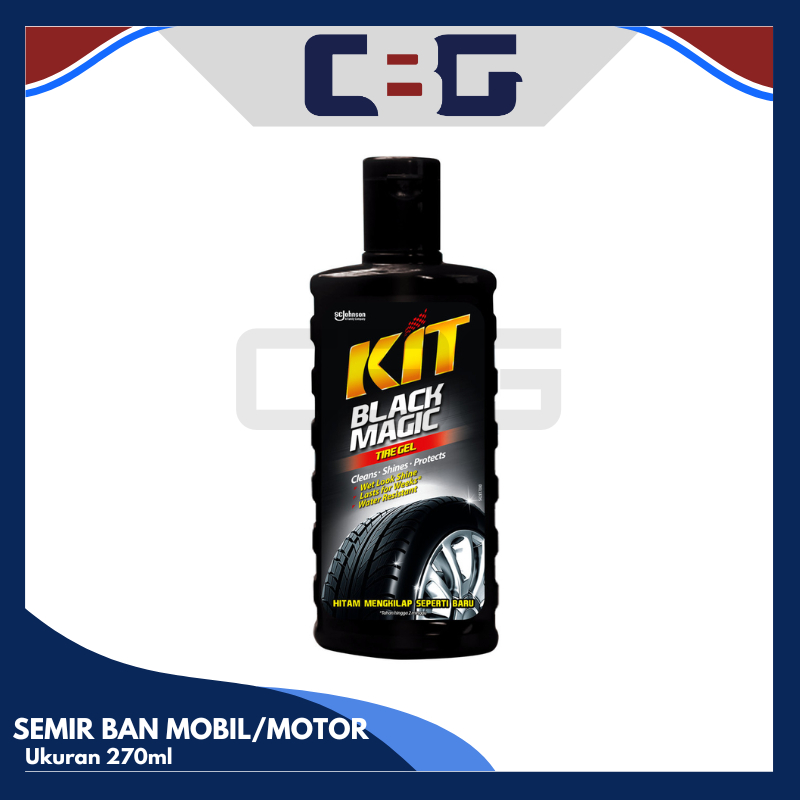 Jual KIT Black Magic Tire Gel Semir Ban Mobil Motor 270ml | Shopee ...
