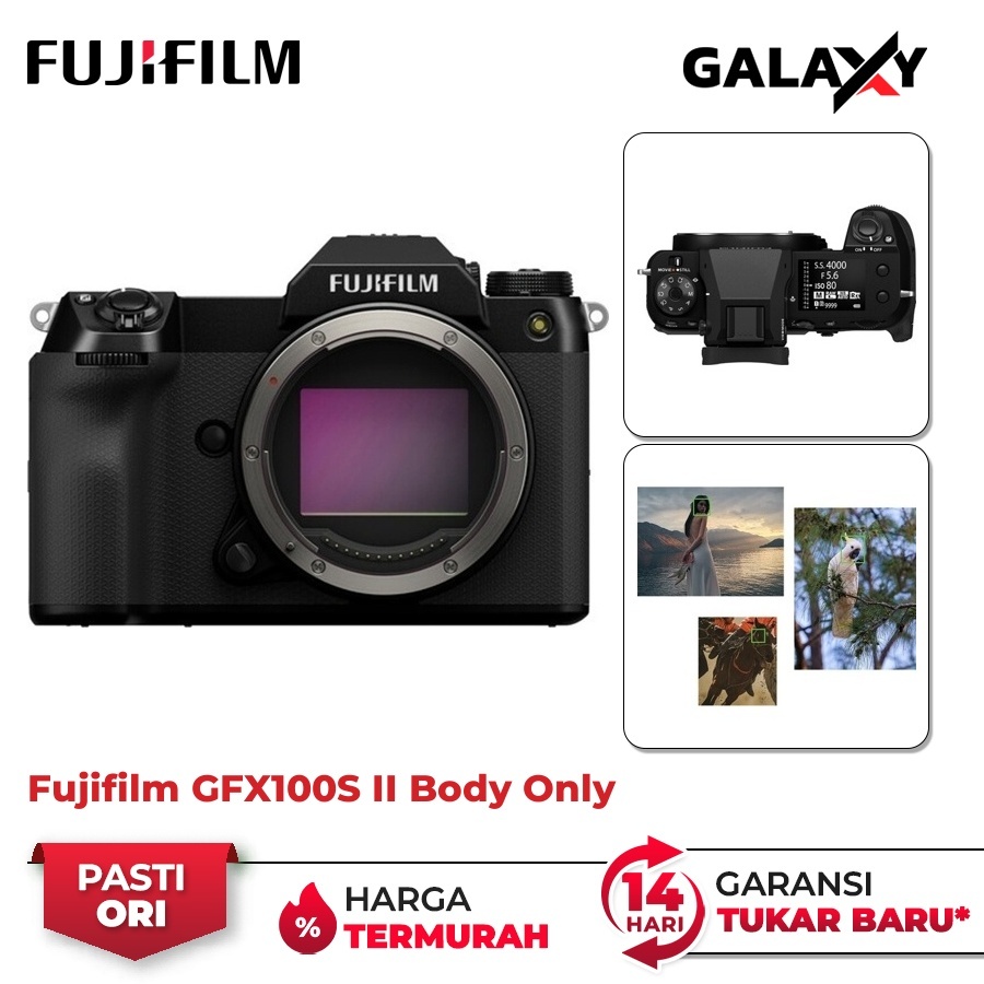 Jual Fujifilm GFX100S II Body Only Fuji GFX 100S Mark II Medium Format Garansi Resmi | Shopee ...