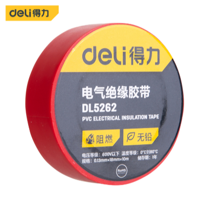 Jual Deli Electrical Insulating Tape 600V Red - Deli Isolasi Listrik ...