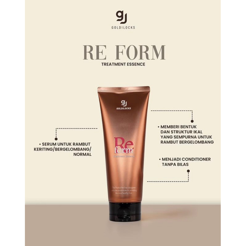 Jual REFORM TREATMENT ESSENCE GOLDILOCKS HAIR PROTEIN RAMBUT | Shopee ...