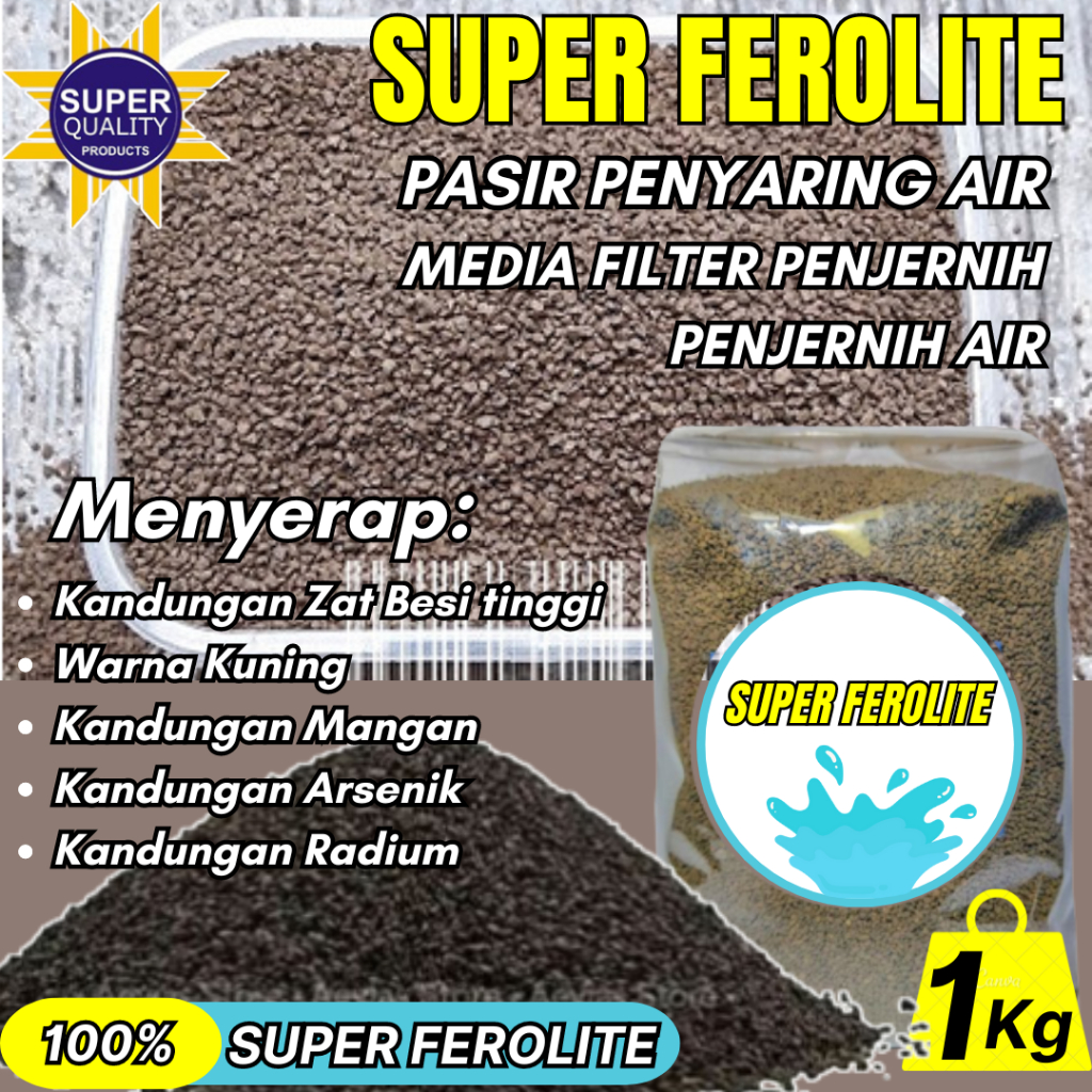 Jual Penjernih Air Sumur Kolam Akuarium Ferolite Super Media Filter ...
