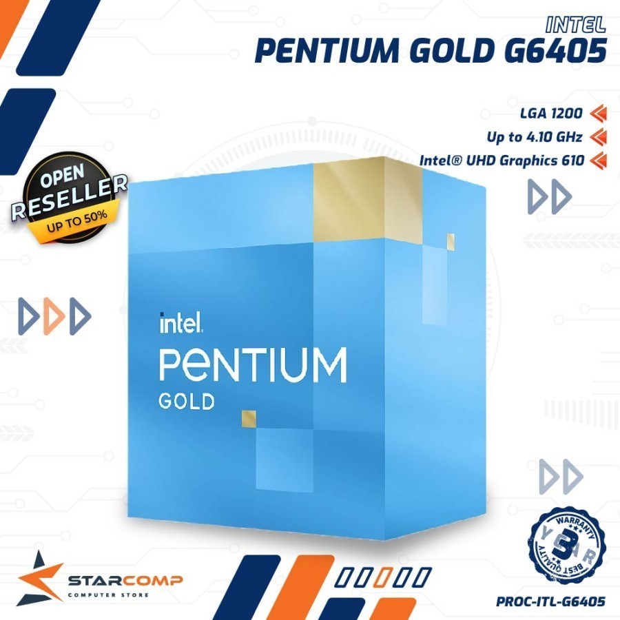 Jual Intel Pentium Gold G6405 BOX Comet Lake Socket LGA 1200 CPU Processor | Shopee Indonesia