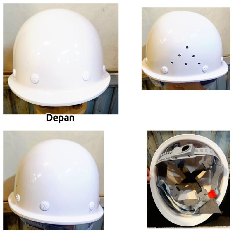 Jual helm proyek bump cup/ helm hard putih | Shopee Indonesia