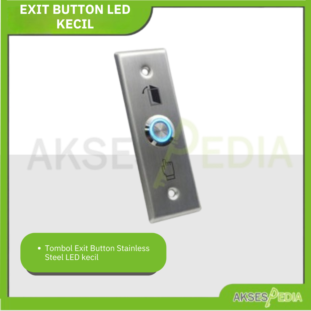Jual Stainlees Exit Button Tombol Exit Led Kecil | Shopee Indonesia