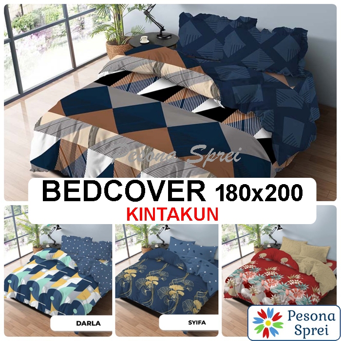 Jual BEDCOVER KINTAKUN KING LITE /BEDCOVER KINTAKUN 180x200 LITE / BEDCOVER KINTAKUN DELUXE ...