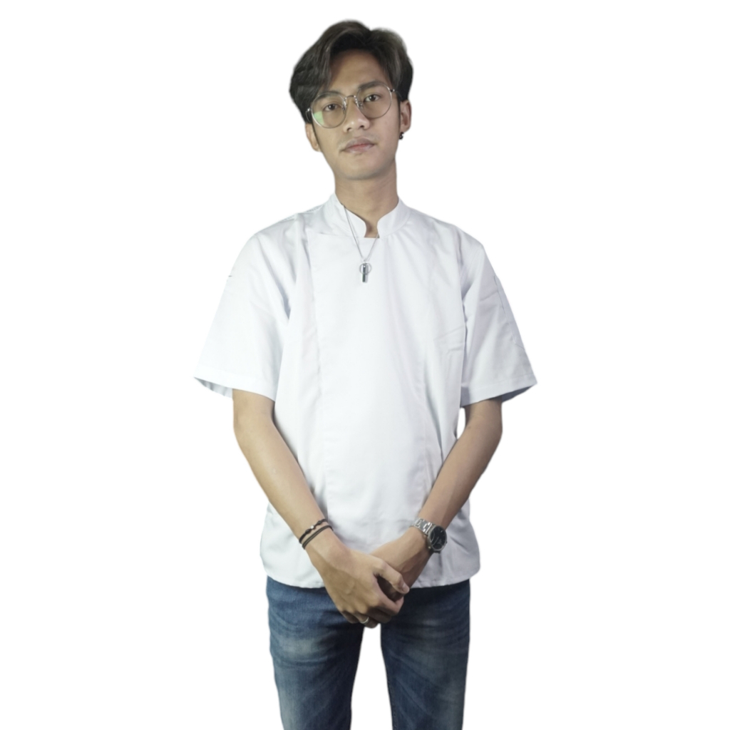 Jual Finecooks - Chef Jacket - Romain Basic Short Sleeve Baju Chef ...