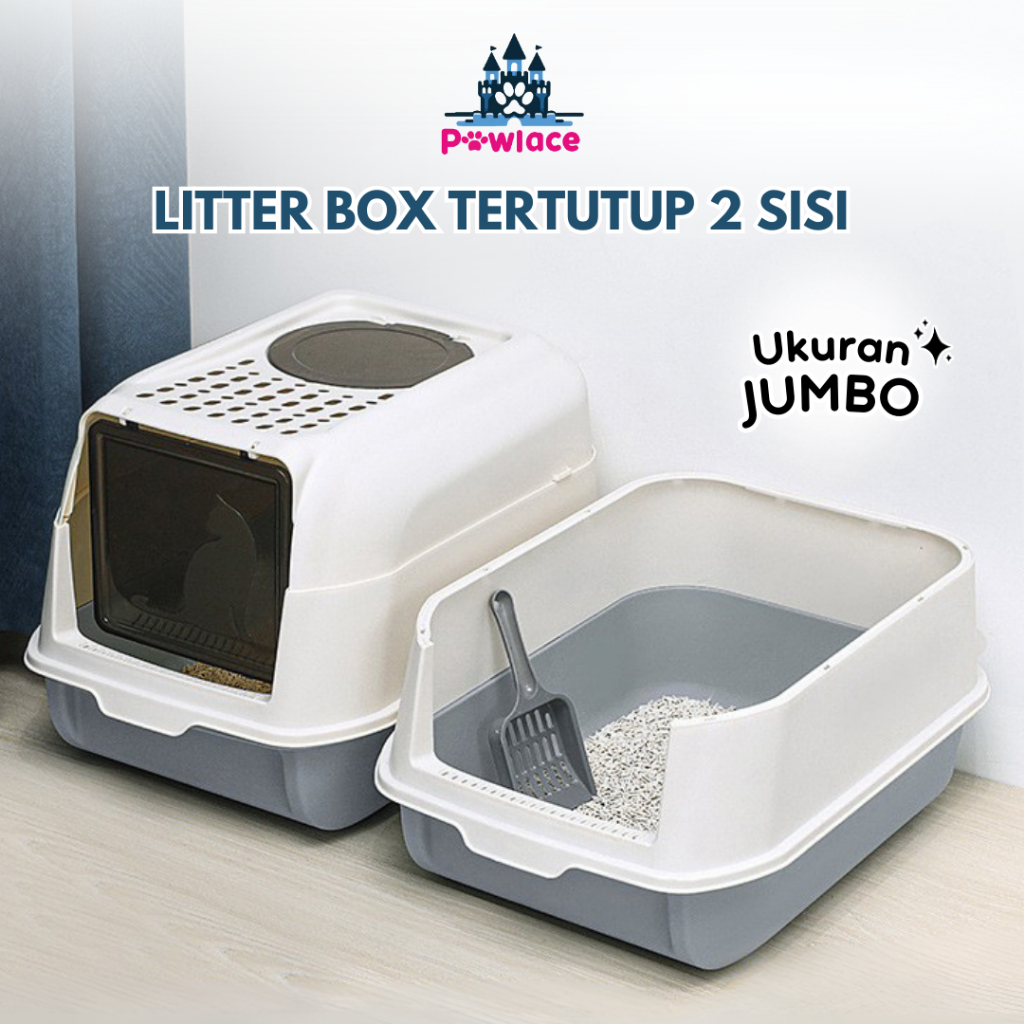 Jual Litter Box Tertutup Ukuran Besar Dengan 2 Sisi Pintu - Cat Toilet ...