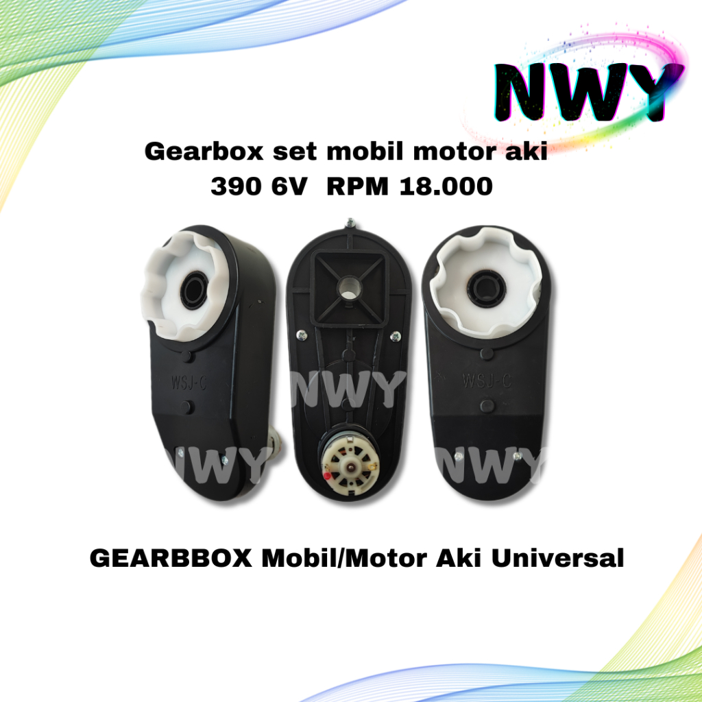 Jual NWY DINAMO GEARBOX SET 390 6 VOLT 6V RPM 18.000 REMOT CONTROL ...