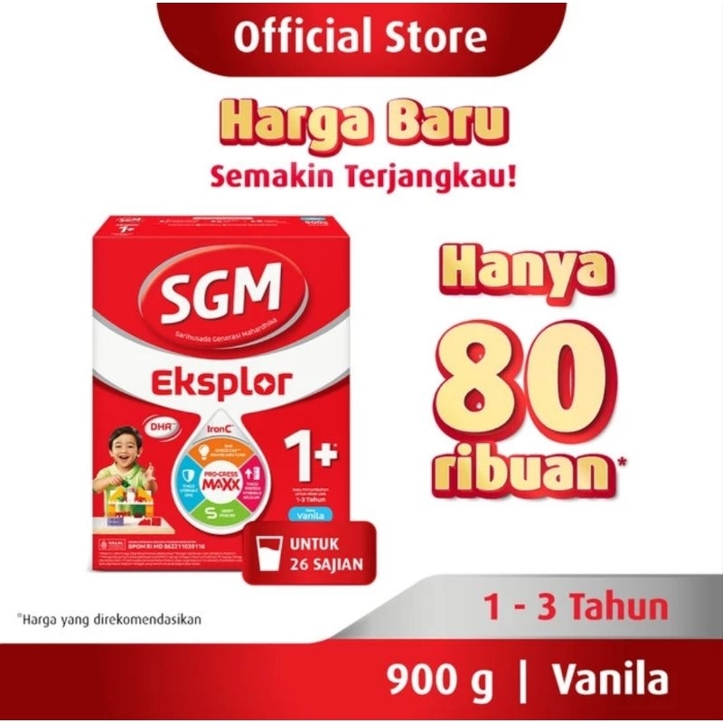 Jual SGM Eksplor 1+ Vanila 900gr | Shopee Indonesia