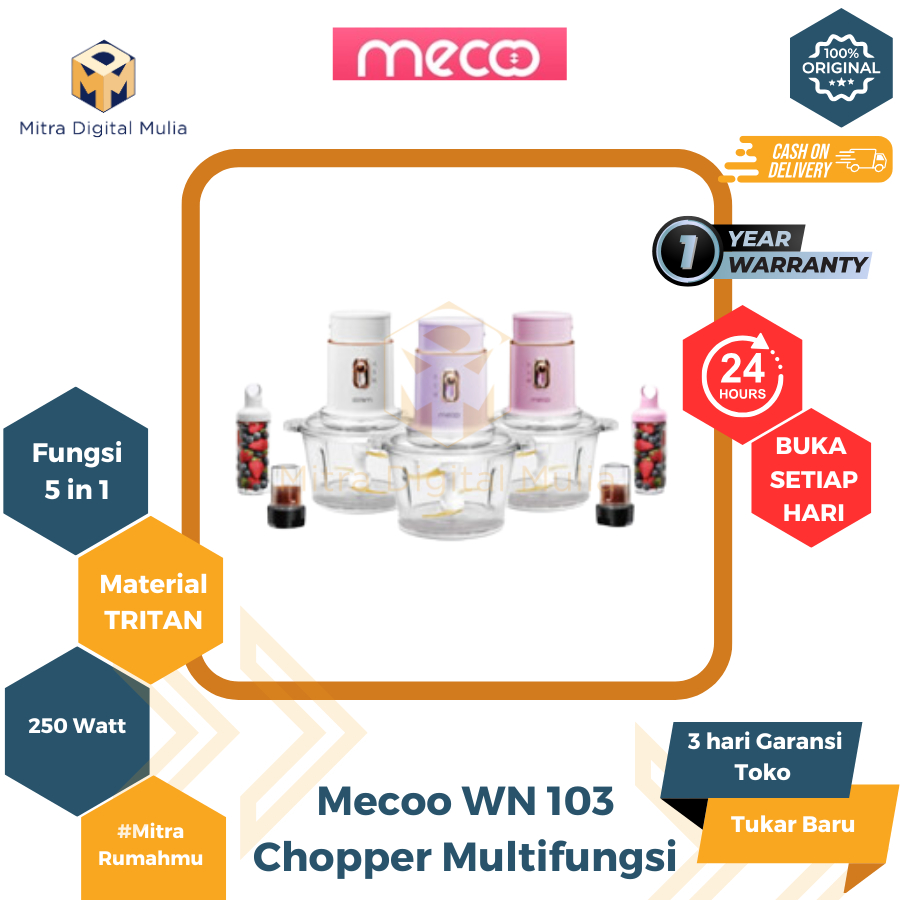 Jual Mecoo WN 103 5 in 1 Chopper | Shopee Indonesia