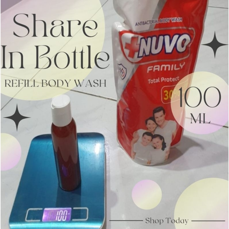 Jual share in bottle jar sabun cair botol kecil 100ml ml refill refil ...
