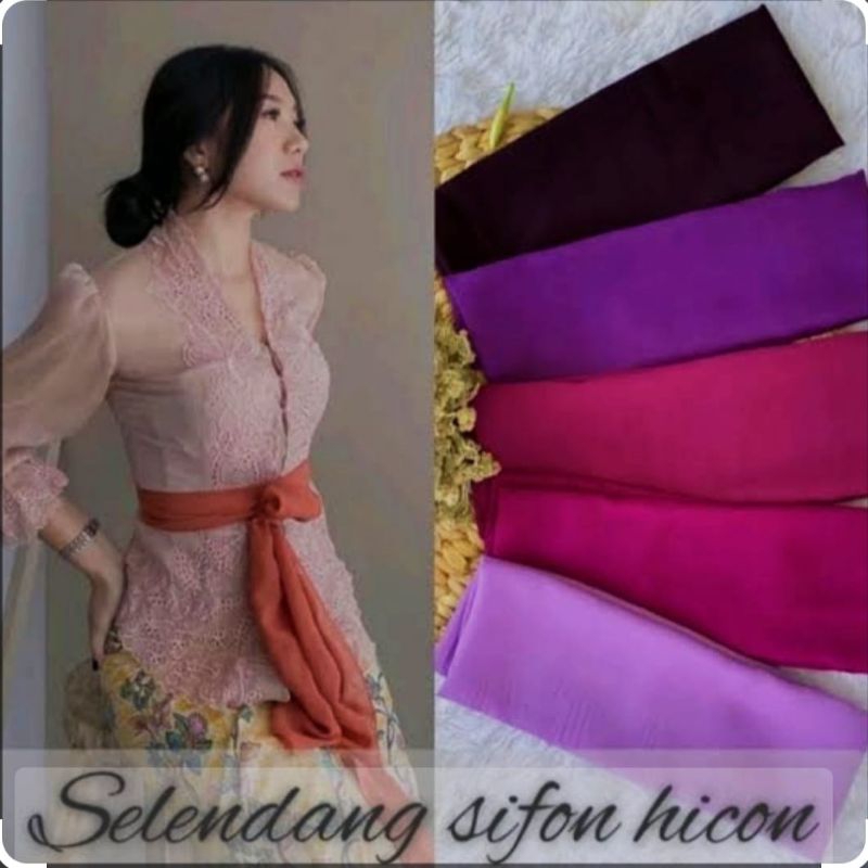 Jual Selendang sifon 2.4m / sifon Hycon / senteng / Selendang bali ...