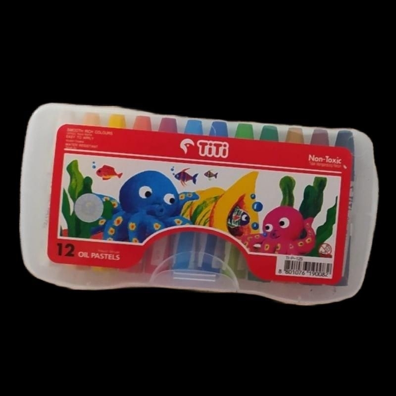 Jual Crayon Titi 12 Warna / Oil Pastel Titi 12 Colors / Original Titi ...