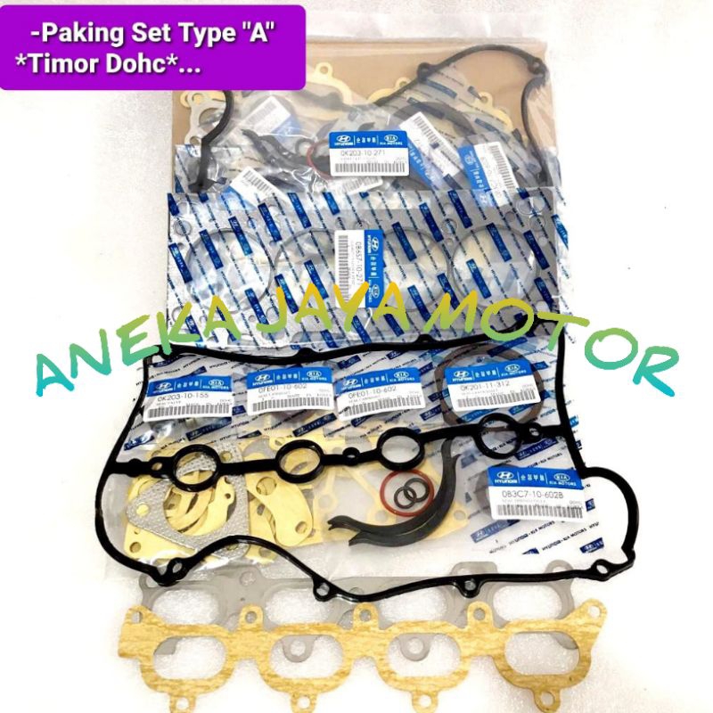 Jual packing gasket full set paking set KIA Timor dohc 0K203-10-271 original | Shopee Indonesia
