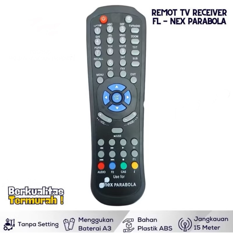 Jual ERAGON Remote TV | Suitable For Parabola Matrix Garuda Burger S2 ...