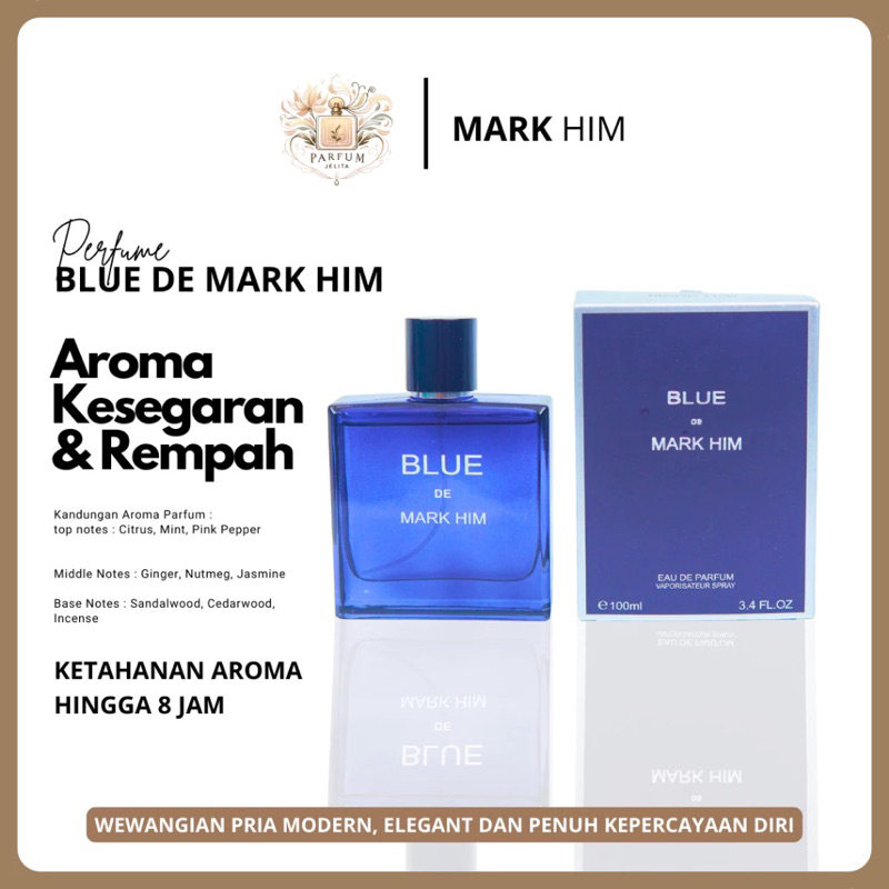 Jual PARFUM PRIA MARK HIM BLUE DE EDP | Shopee Indonesia