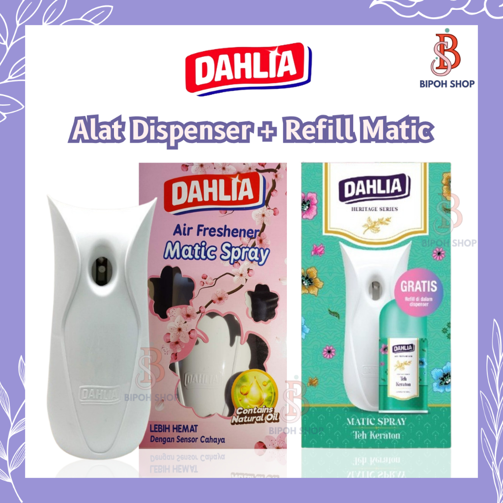 Jual DAHLIA Alat Dispenser + Refill Matic Spray Fresh Go | Air ...