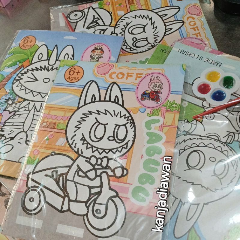 Jual MEWARNAI LABUBU KUAS CAT AIR COLORING BOOK | Shopee Indonesia