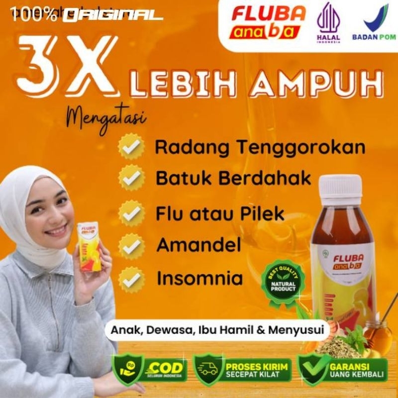 Jual Madu FLUBA ANABA Flu dan Batuk Lebih Cepat Khasiatnya | Shopee ...