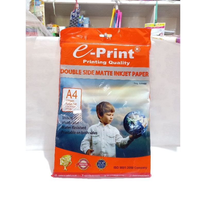Jual Kertas print Double Side Matte Eprint Inkjet Paper A4 220gsm isi ...