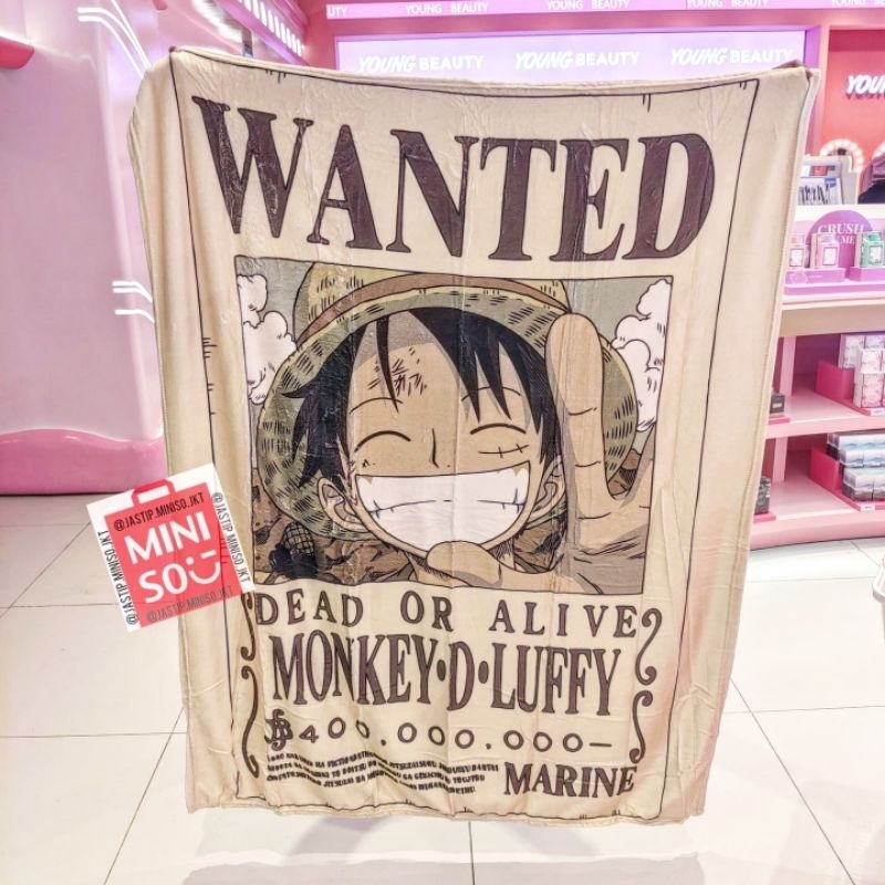 Jual MINISO 🆕 Extra Large Blanket / Selimut ONEPIECE Classic Collection ...