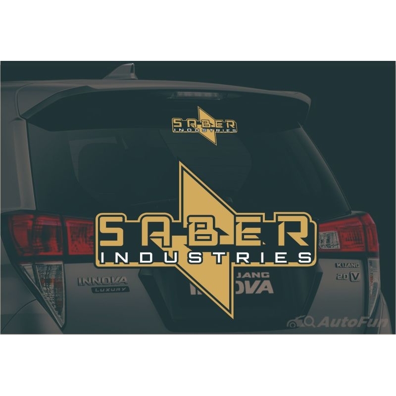 Jual Sticker CUTTING SABER TERBARU DASARAN HITAM TERSEDIA 3 UKURAN ...