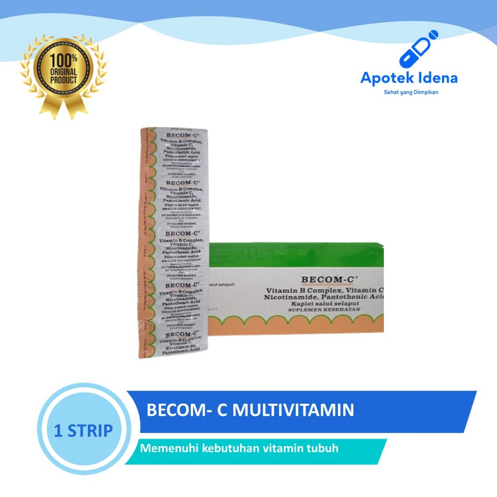 Jual BECOM C STRIP ISI 10 TABLET Membantu Memenuhi Kebutuhan ...