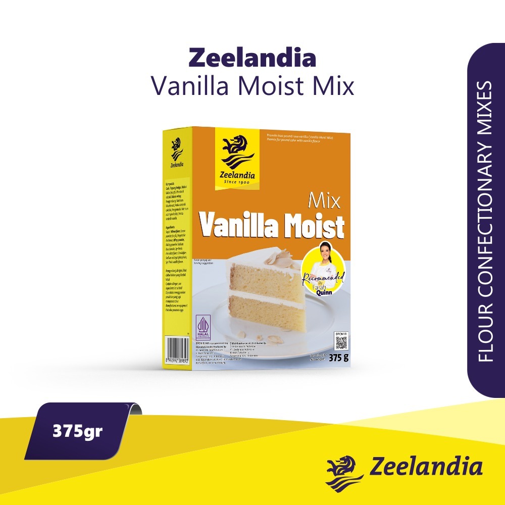 Jual ZEELANDIA VANILLA MOIST MIX 375 G/BOX | Shopee Indonesia