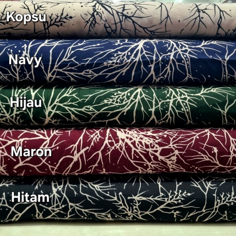 Jual Kain Rayon Motif Branch (Harga per 0,5m) | Shopee Indonesia