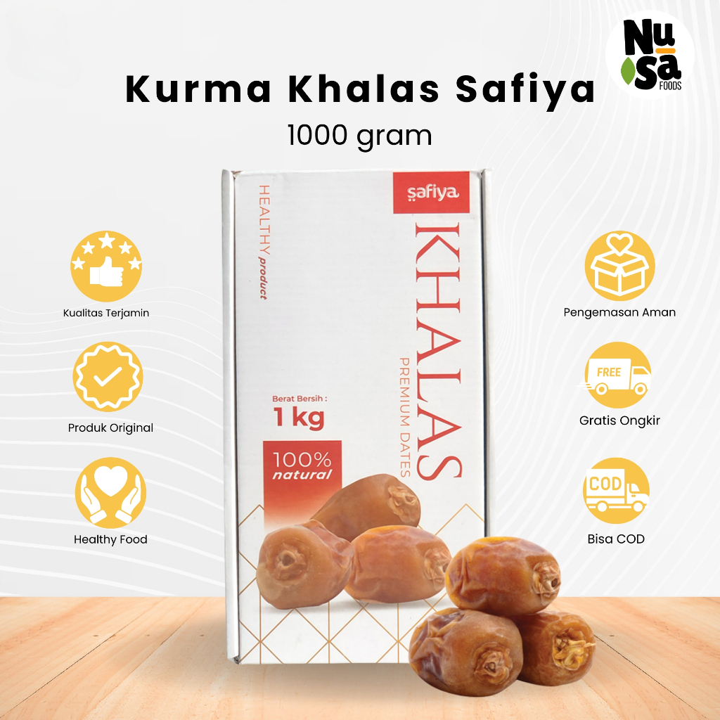 Jual Kurma Khalas Saad 1 Kg Premium Original High Quality | Shopee ...