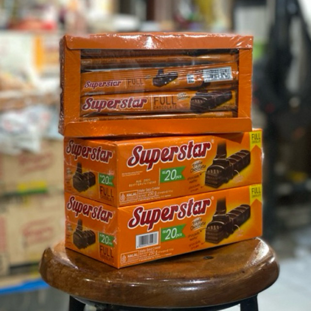 Jual SUPERSTAR WAFER COKLAT ( BOX ) | Shopee Indonesia