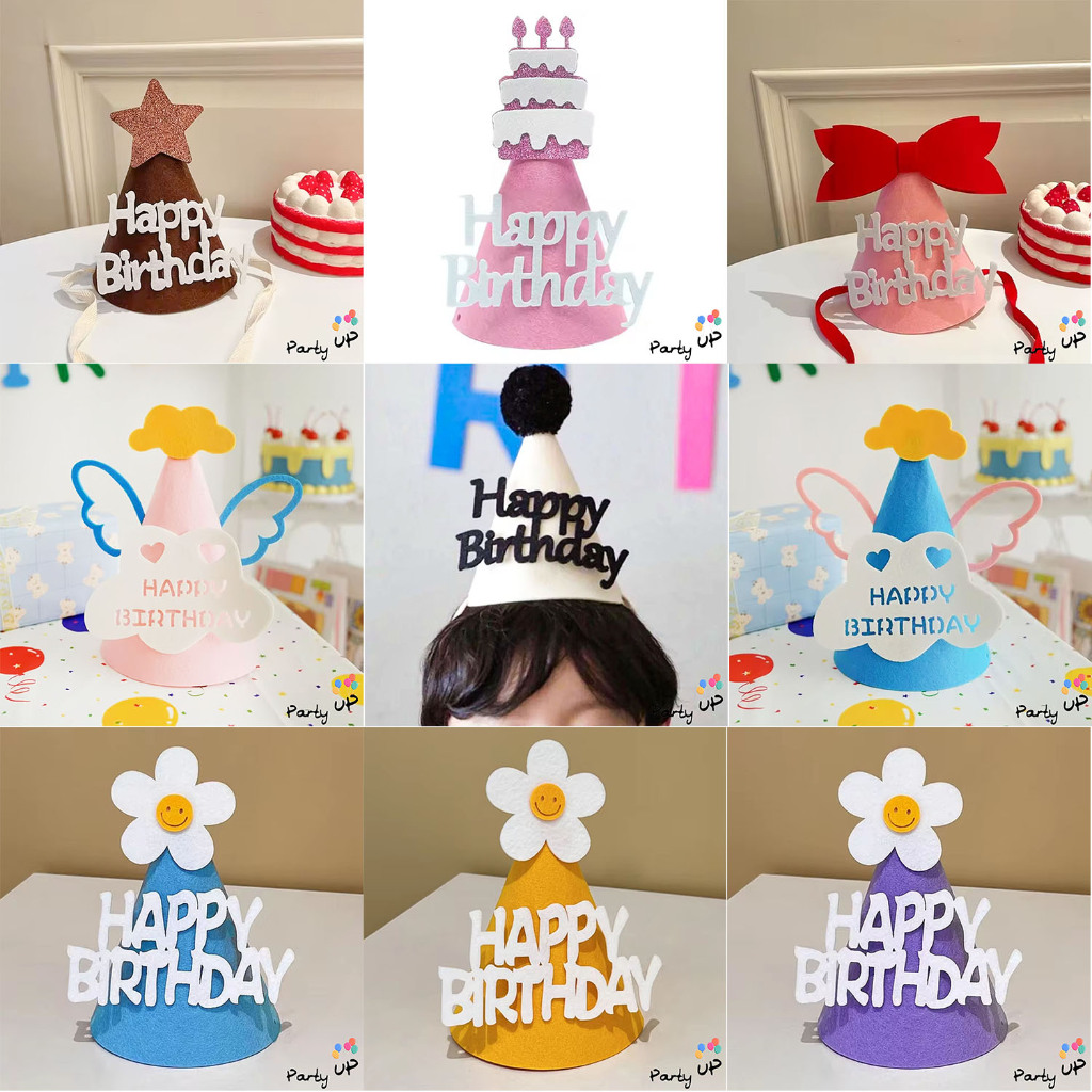 Jual [Ecer] Topi Ulang Tahun Baru Kerucut Bentuk / Birthday Party Hat ...