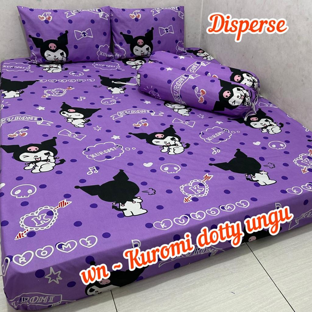 Jual SEPRAI HOME MADE BEST SELLER MOTIF KUROMI DOTTY UNGU sudah ...
