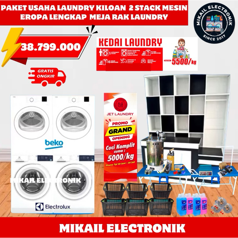 Jual PAKET LAUNDRY KILOAN MESIN CUCI ELECTROLUX DRYER BEKO SELLER EROPA ...