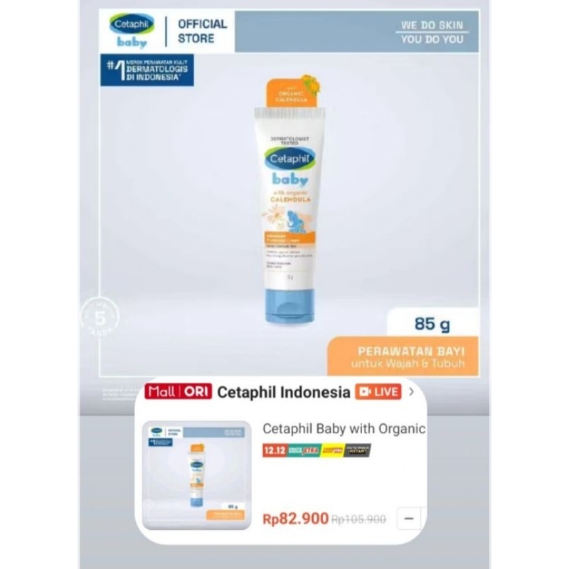 Jual Cetaphil Baby Daily Advance Protect Cream 85g | Shopee Indonesia