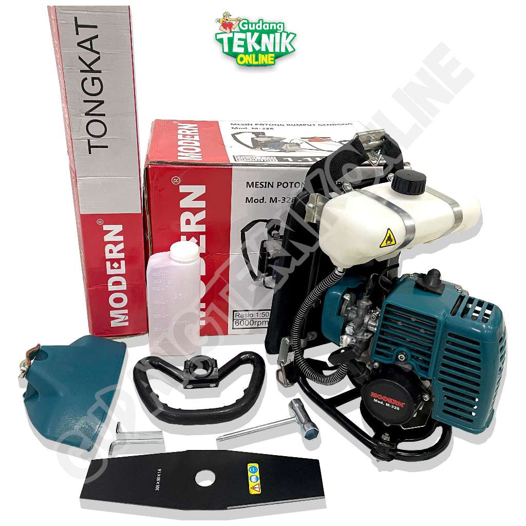 Jual Mesin Potong Rumput MODERN M-328 2 Tak / Portable Brush Cutter ...