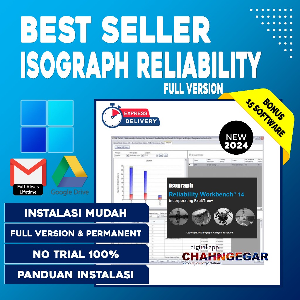 Jual Software Isograph Reliability Workbench 2022 v14.0 Full Software Analisis RCM AWB and SAP ...