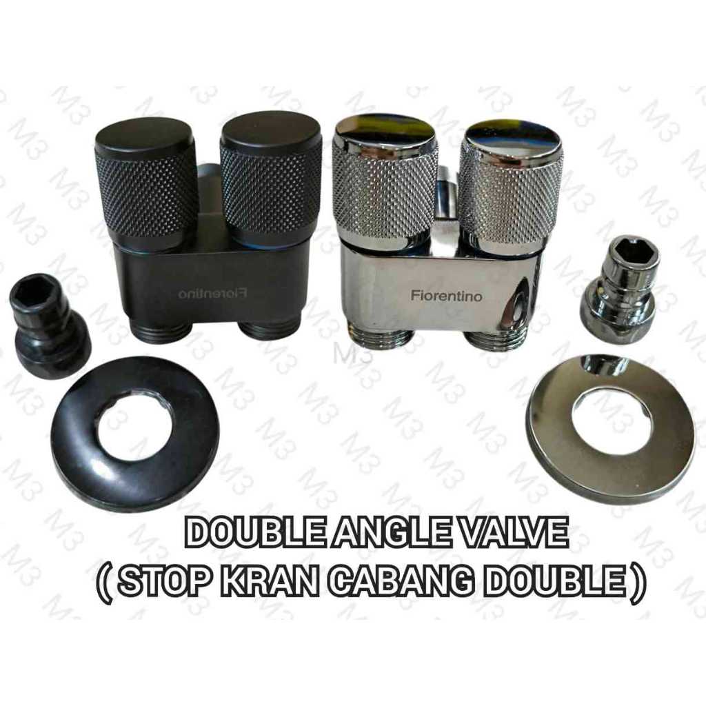 Jual DOUBLE ANGLE VALVE / KRAN CABANG DOUBLE / STOP KRAN DOUBLE 1/2 ...