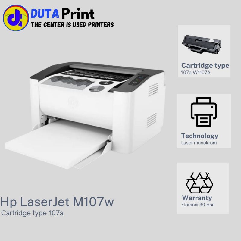 Jual Printer hp laserjet pro m107w bekas siap pakai | Shopee Indonesia