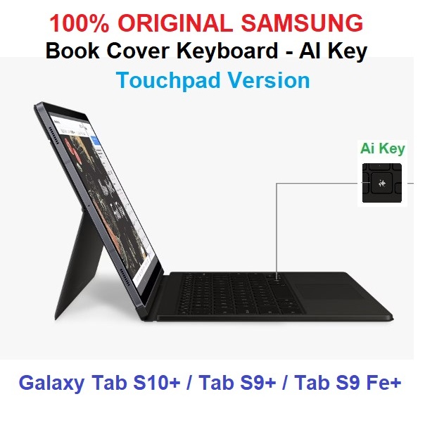 Jual Keyboard AI Trackpad Samsung Galaxy Tab S10+ S10 Plus S9+ S9 FE+ ...