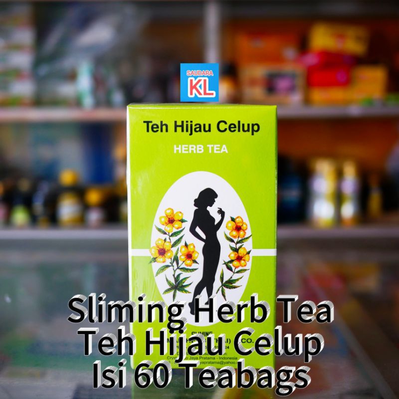 Jual SLIMING HERB TEA Teh Hijau Celup isi 60 Teabag | Shopee Indonesia