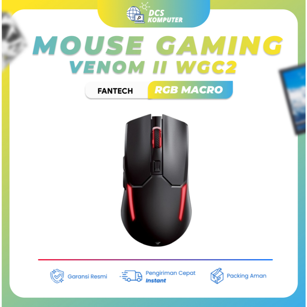 Jual Fantech Venom II WGC2 Wireless Gaming Mouse 2.4GHZ with RGB ...