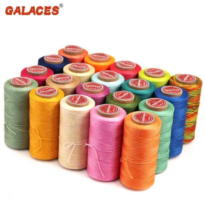 Jual Benang Jahit Kerajinan Kulit Galaces - Waxed Thread Hand Stitching ...