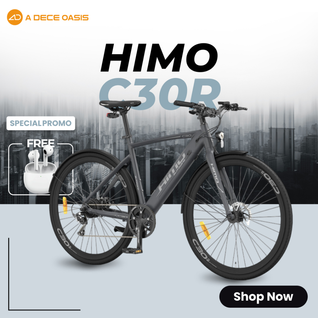 Jual Himo C30R Road Racing Electric Bike 36V 250W 9 Speed Sepeda ...